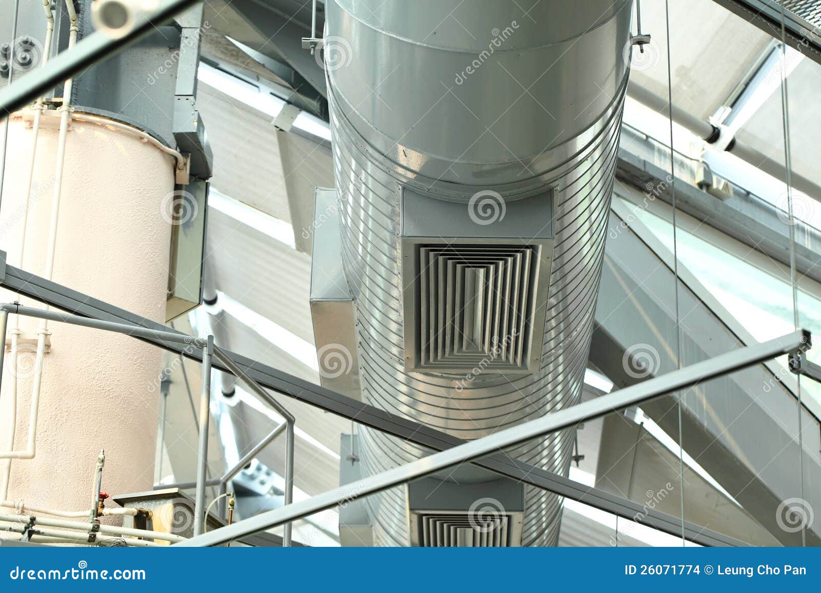 Ventilation Pipe of Air Condition Stock Photo - Image of circulation ...