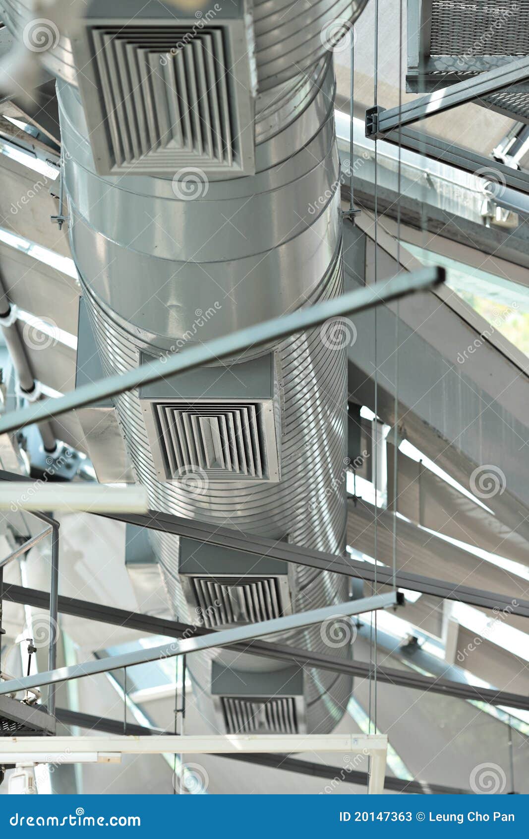 Ventilation pipes stock image. Image of zinc, circulation - 20147363