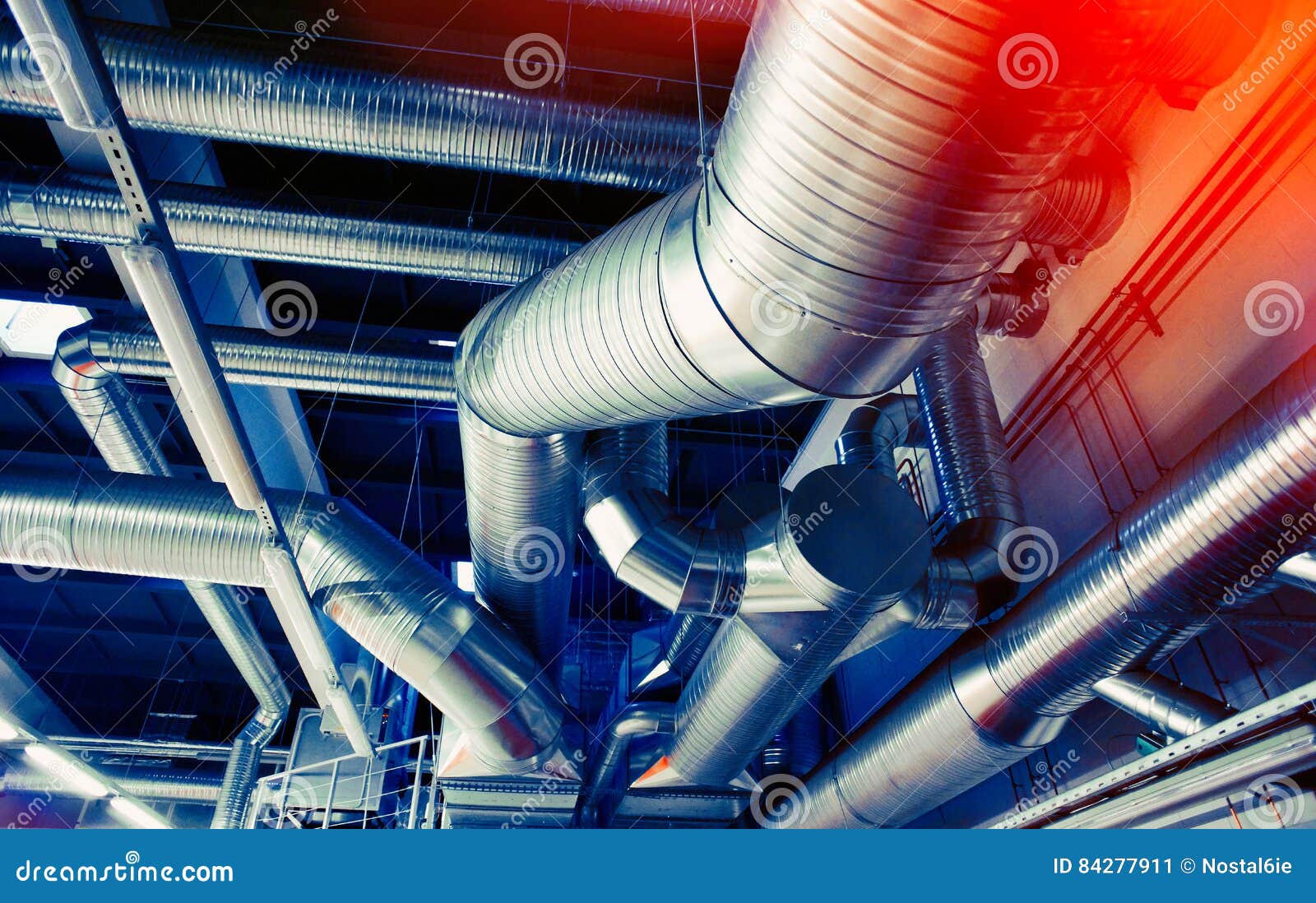 Ventilation Pipes of an Air Condition Stock Image - Image of aering ...