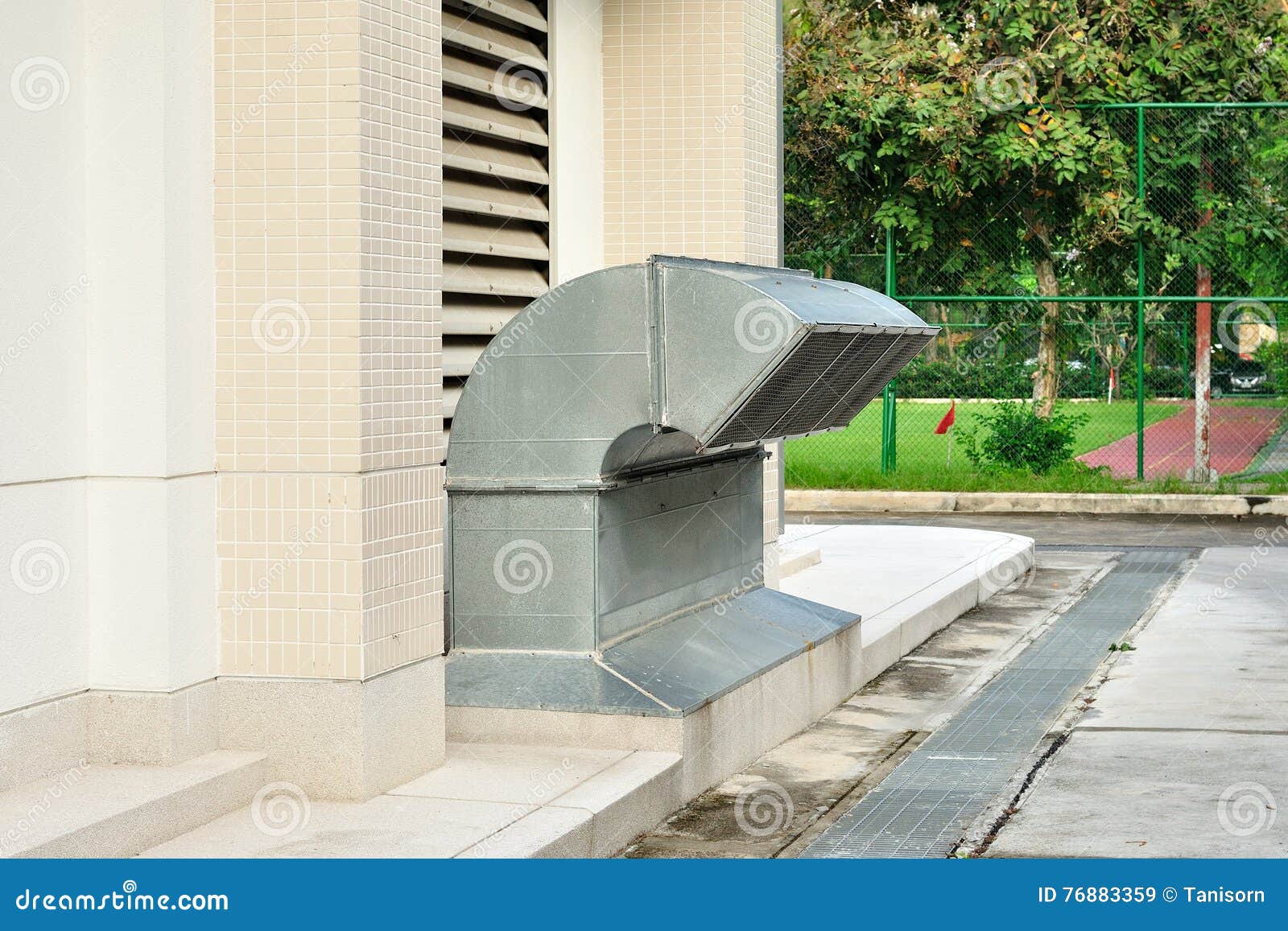 Ventilation Pipes of the Air-conditioning System Stock Image - Image of ...