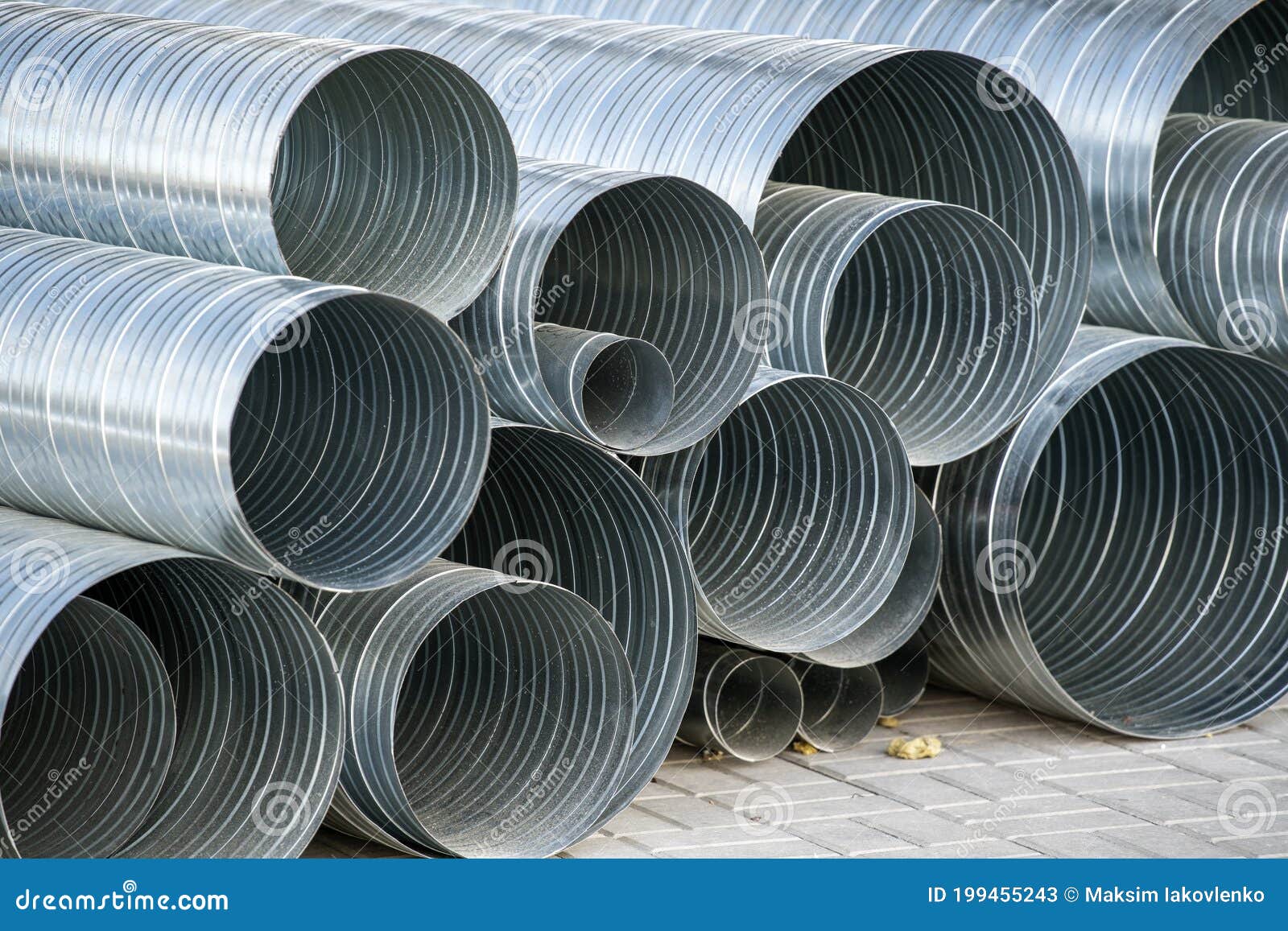 Ventilation Pipes are Stacked. Ventilation Texture, Background Stock ...