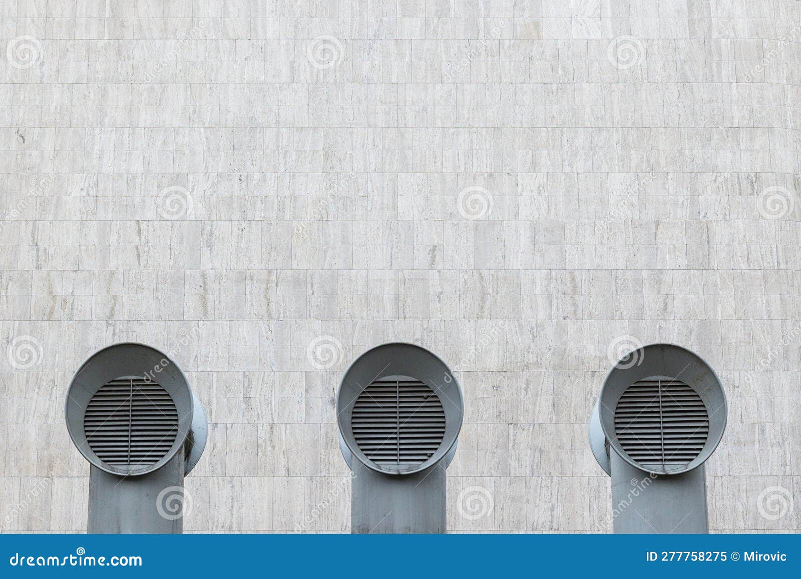 Ventilation Shafts, Exits On The Roof Of A Residential Building, Air ...