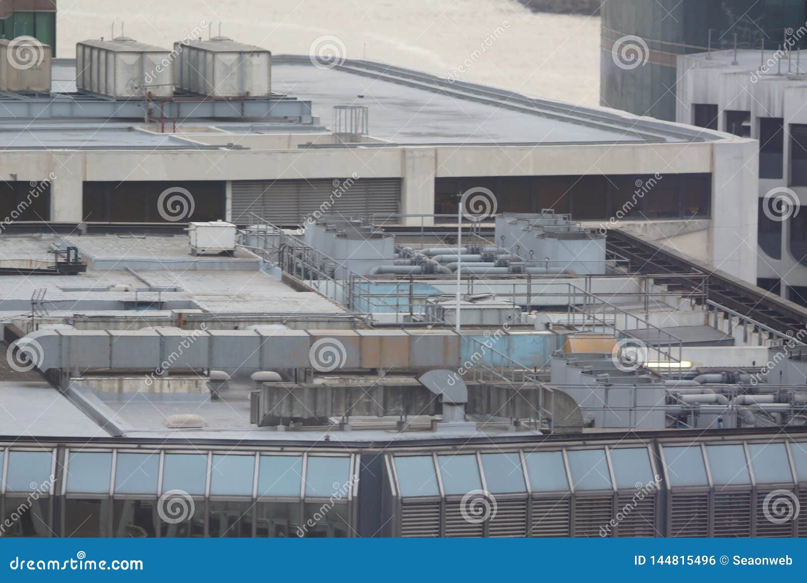 A Ventilation Shafts on the Roof of the House Stock Photo - Image of ...