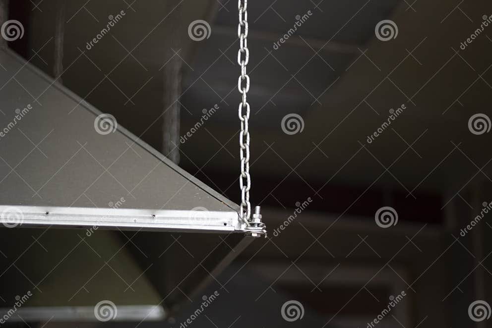 Ventilation Suspended on a Chain. Stock Photo - Image of home, interior ...