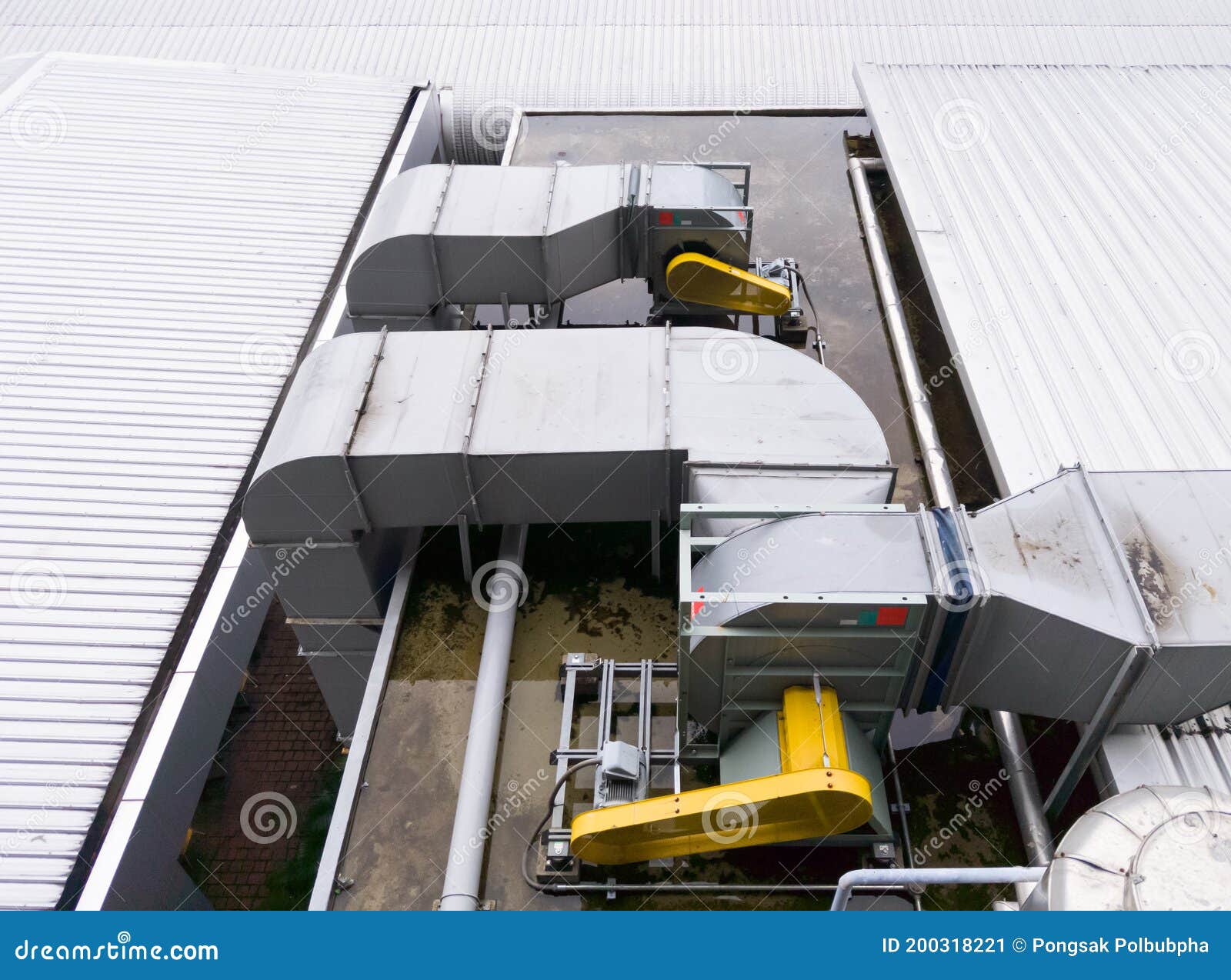 Ventilation System of the Air Conditioner System Stock Image - Image of ...