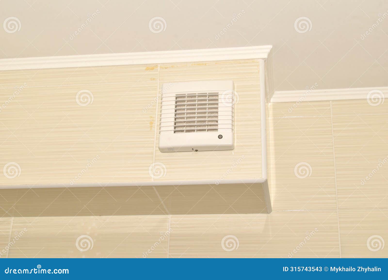 Ventilation System in the Bathroom. Stock Image - Image of installs ...