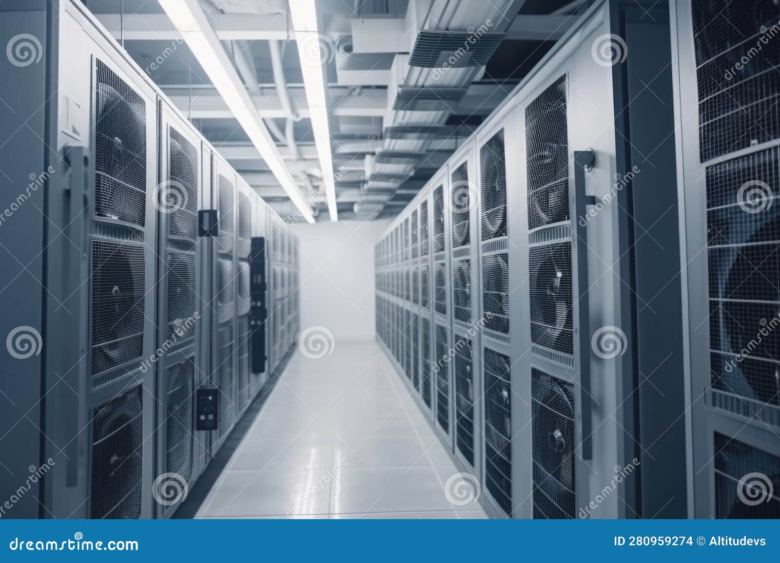 Ventilation System for Data Center, with Numerous Fans and Filters ...