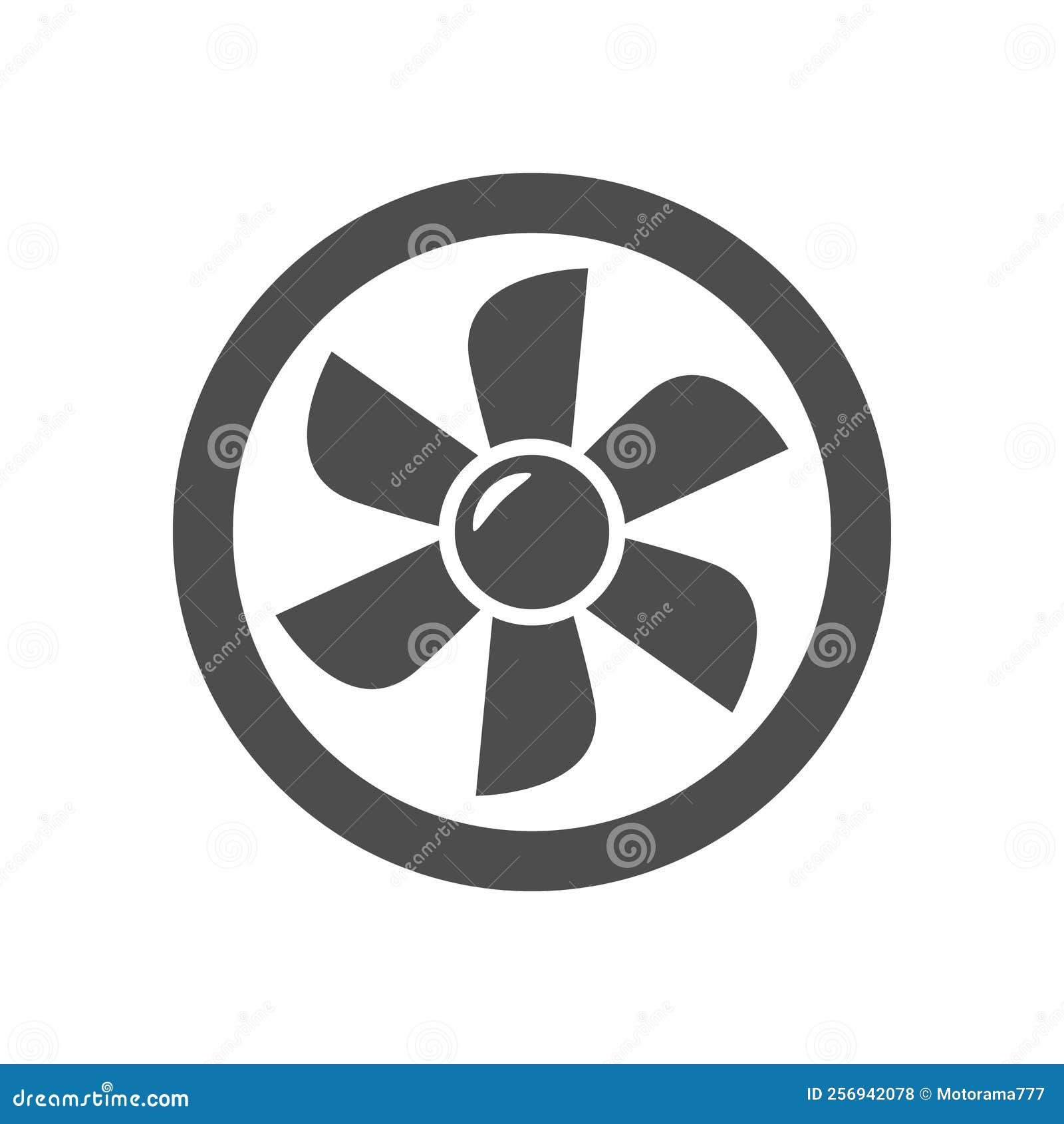 Ventilation System Fan Glyph Icon Stock Vector - Illustration of blower ...
