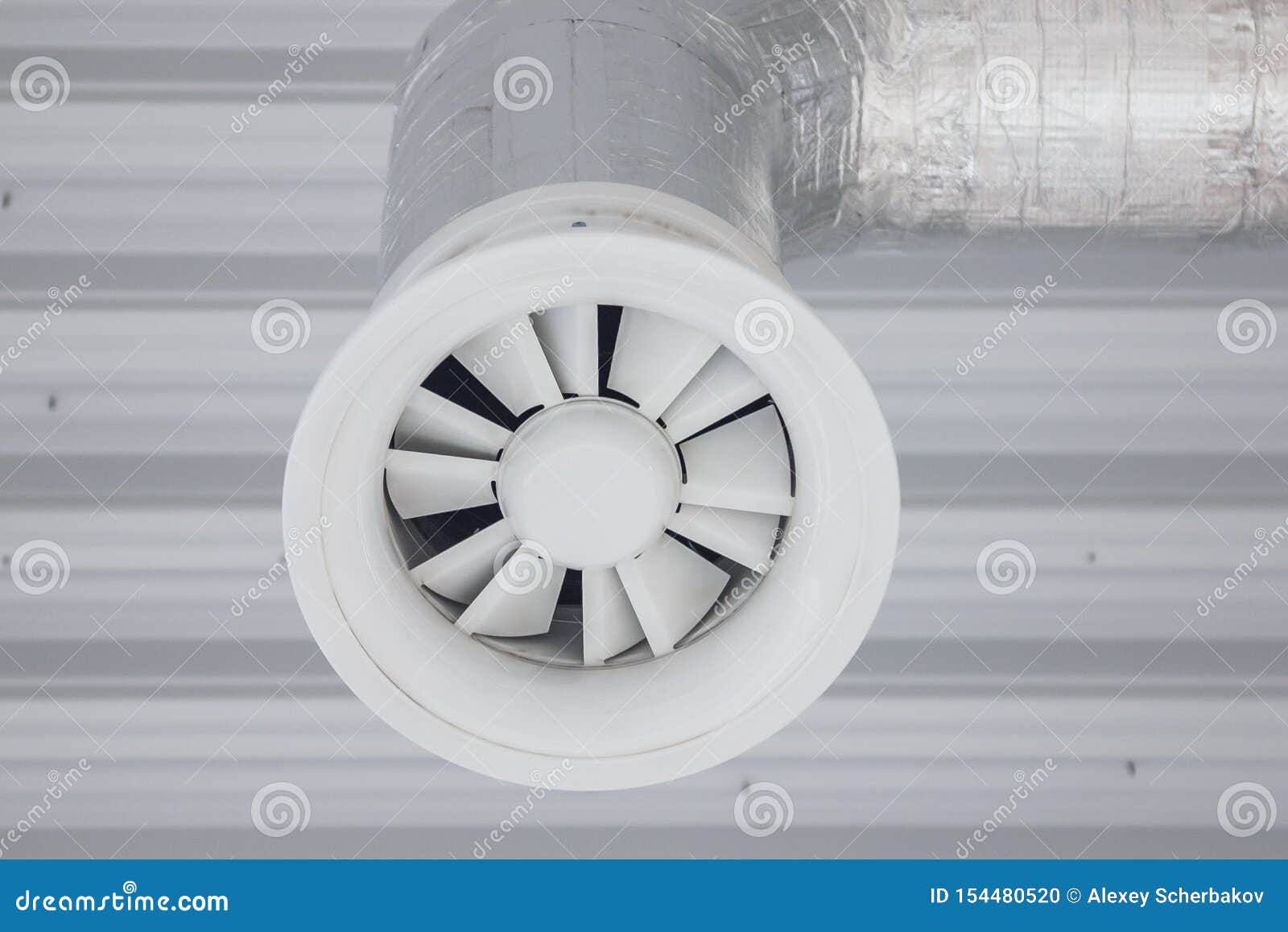 Ventilation System Inside the Building Stock Photo - Image of machine ...