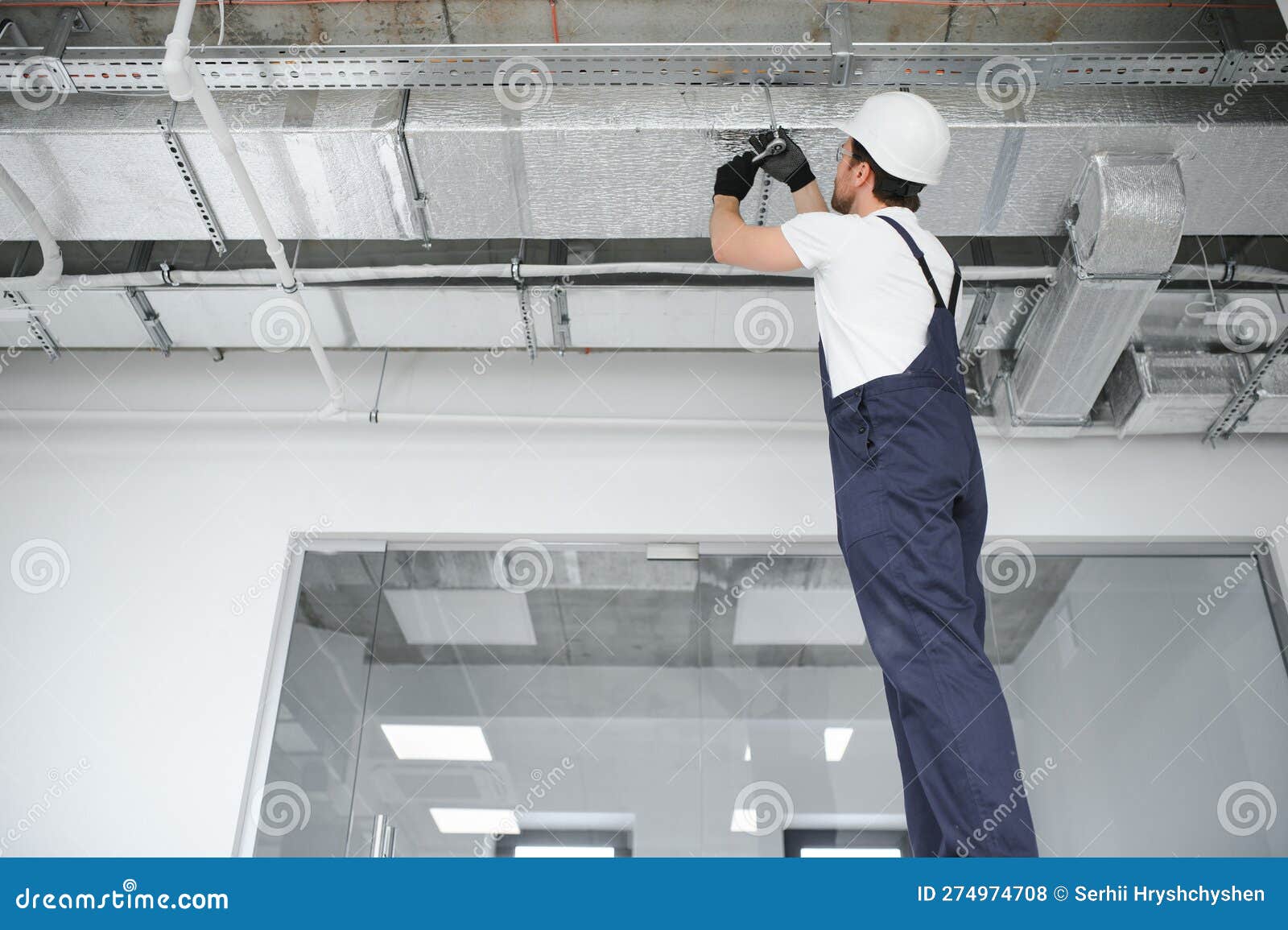 Ventilation System Installation and Repair Service. Hvac Technician at ...