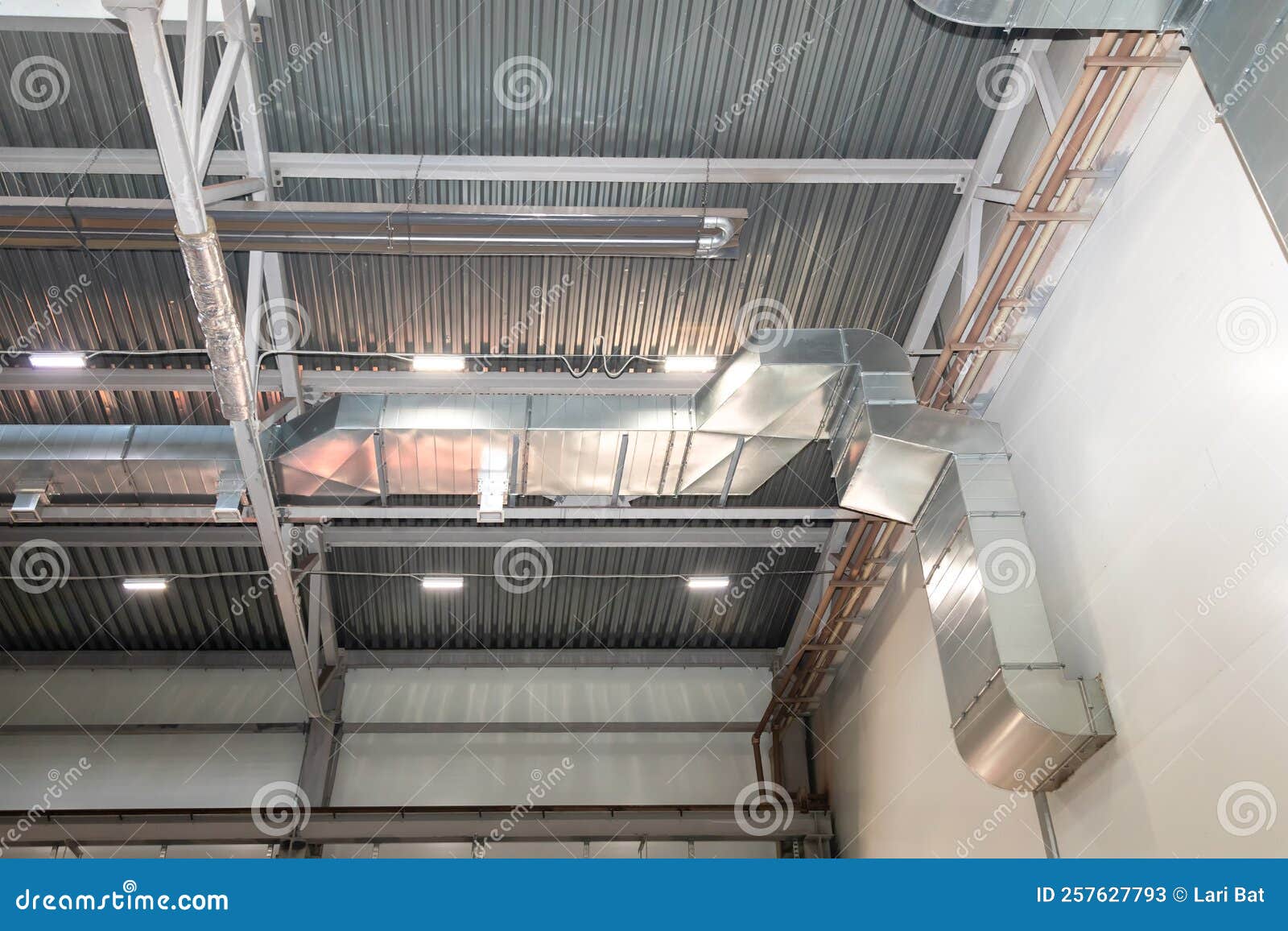 Ventilation System in the Metalworking Shop Stock Image - Image of ...