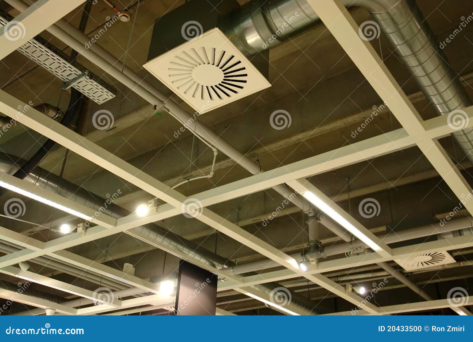 Ventilation System in a Modern Factory Stock Photo - Image of ...
