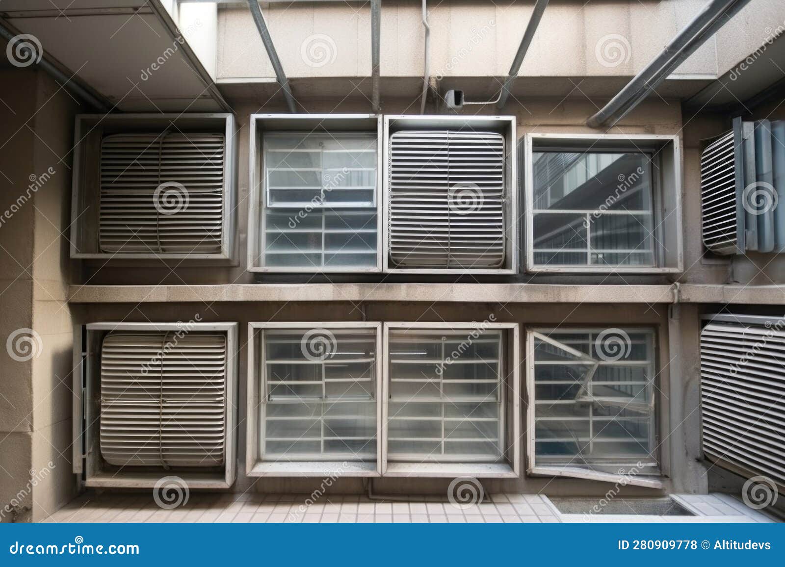 Ventilation System of a Residential Building, with Filters and ...