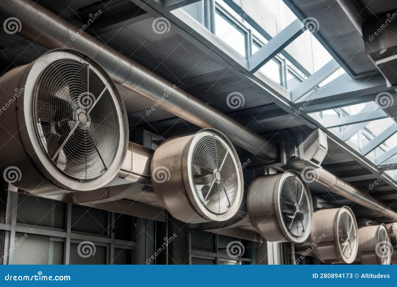 Ventilation System, with Various Vents and Fans for Different Areas of ...