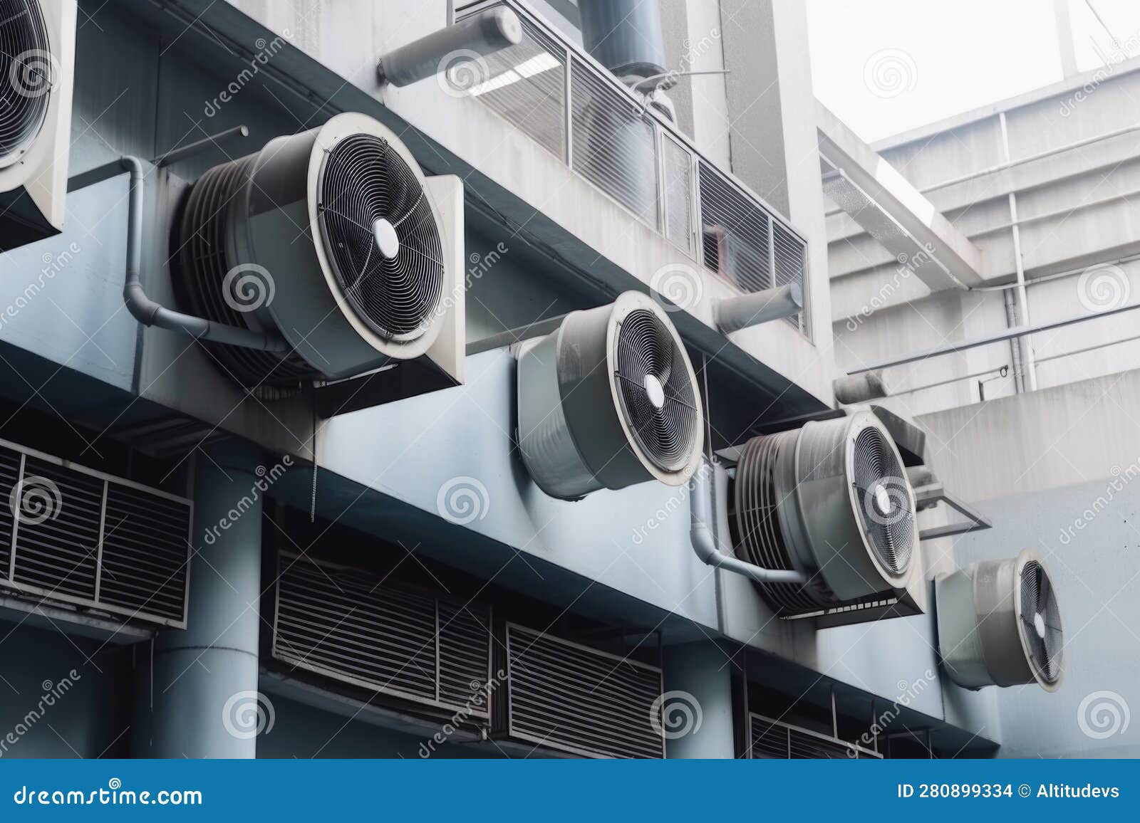 Ventilation System, with Various Vents and Fans for Different Areas of ...