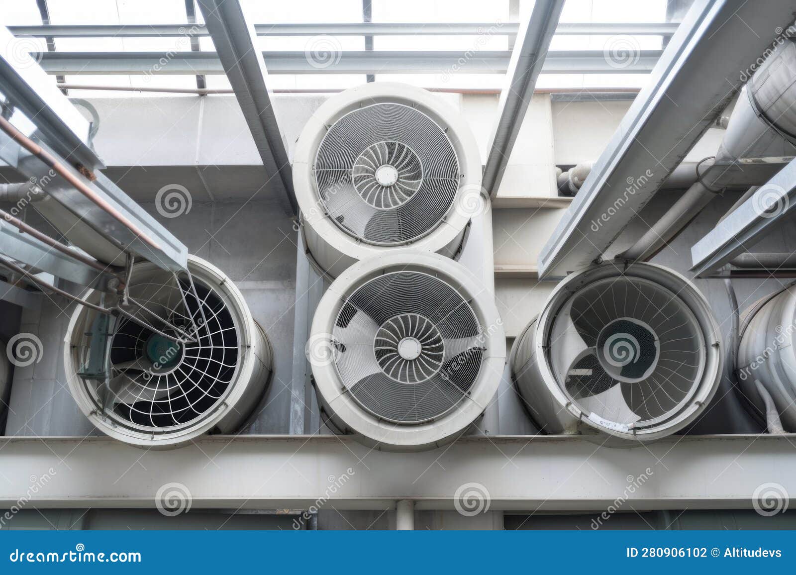 Ventilation System, with Various Vents and Fans for Different Areas of ...