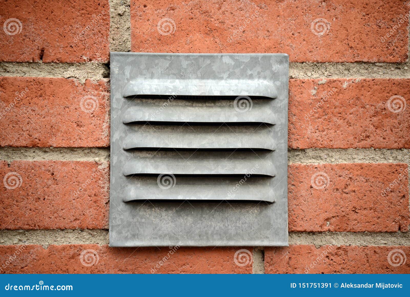 Ventilation system on wall stock image. Image of construction - 151751391