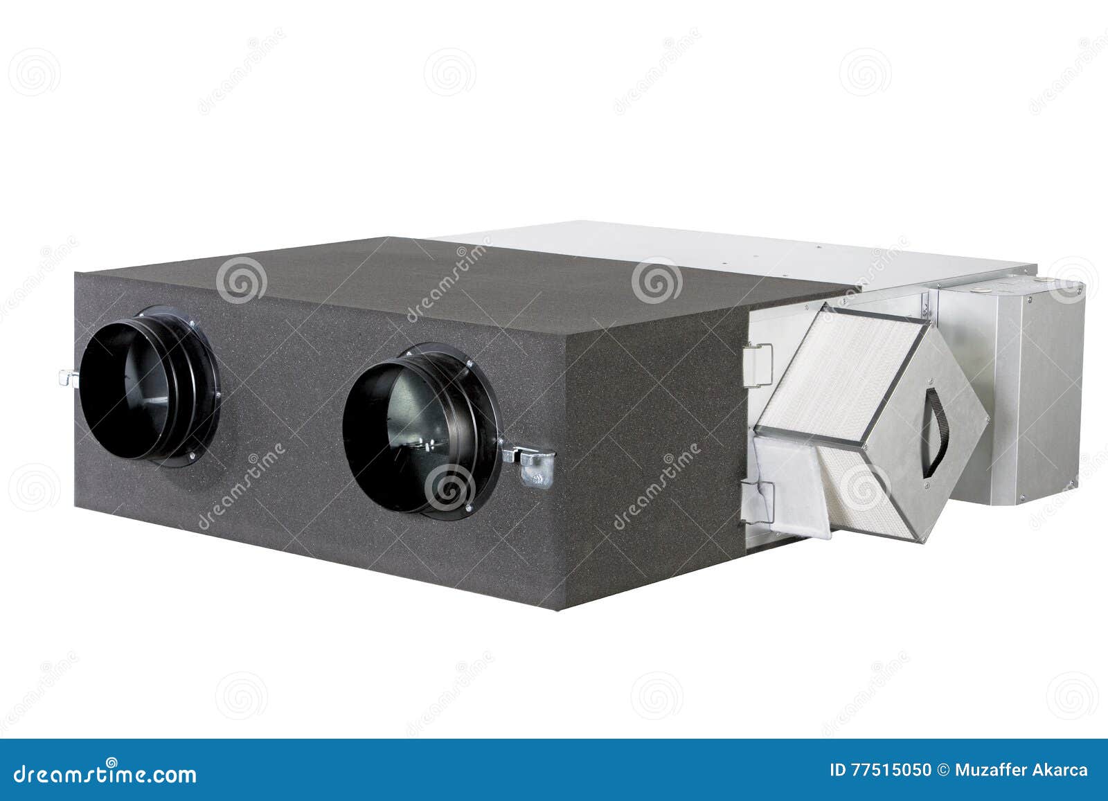 Ventilation Systems, Heat Recovery Unit. Stock Photo - Image of chimney ...
