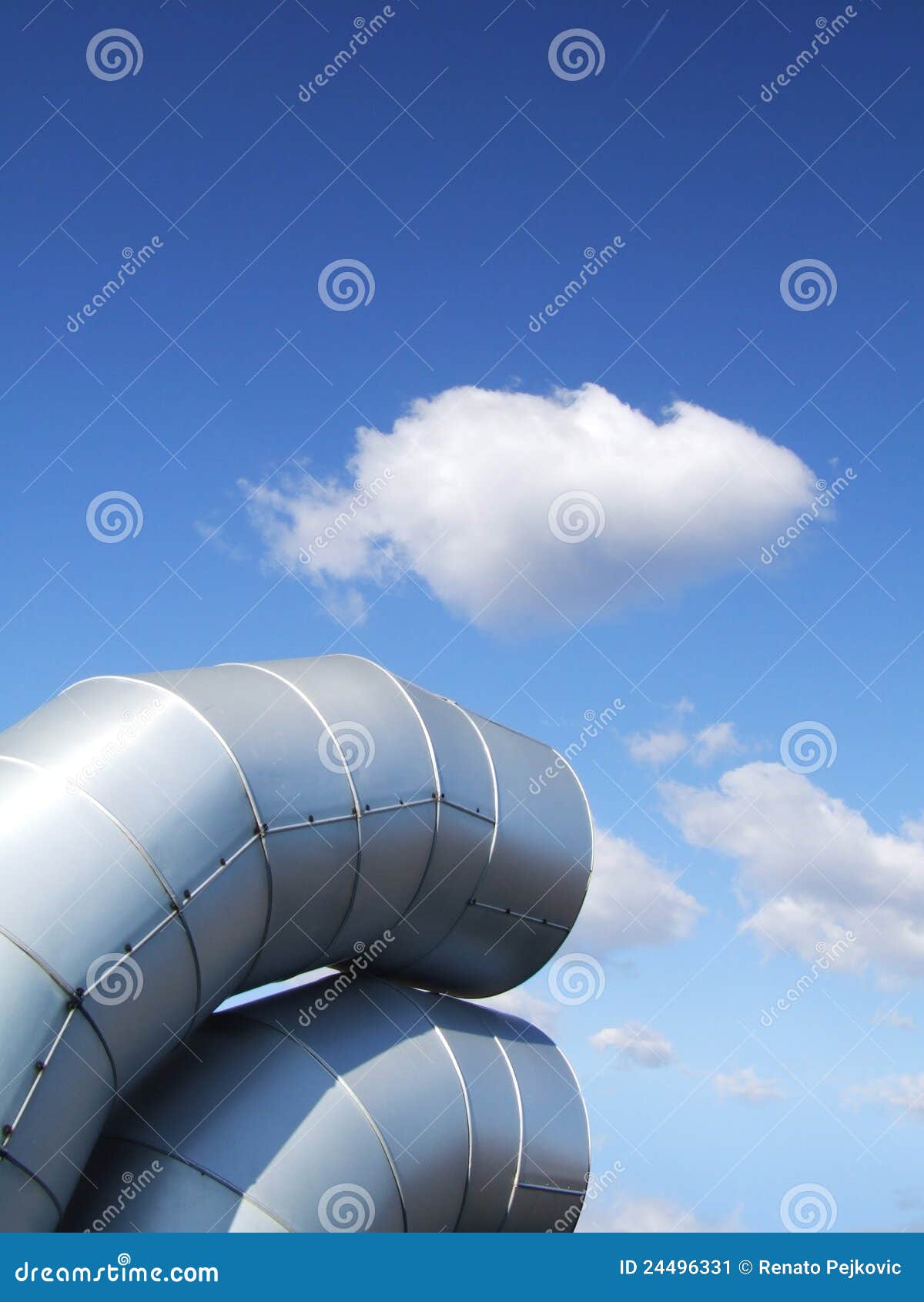 Ventilation tubes. stock image. Image of intake, industry - 24496331