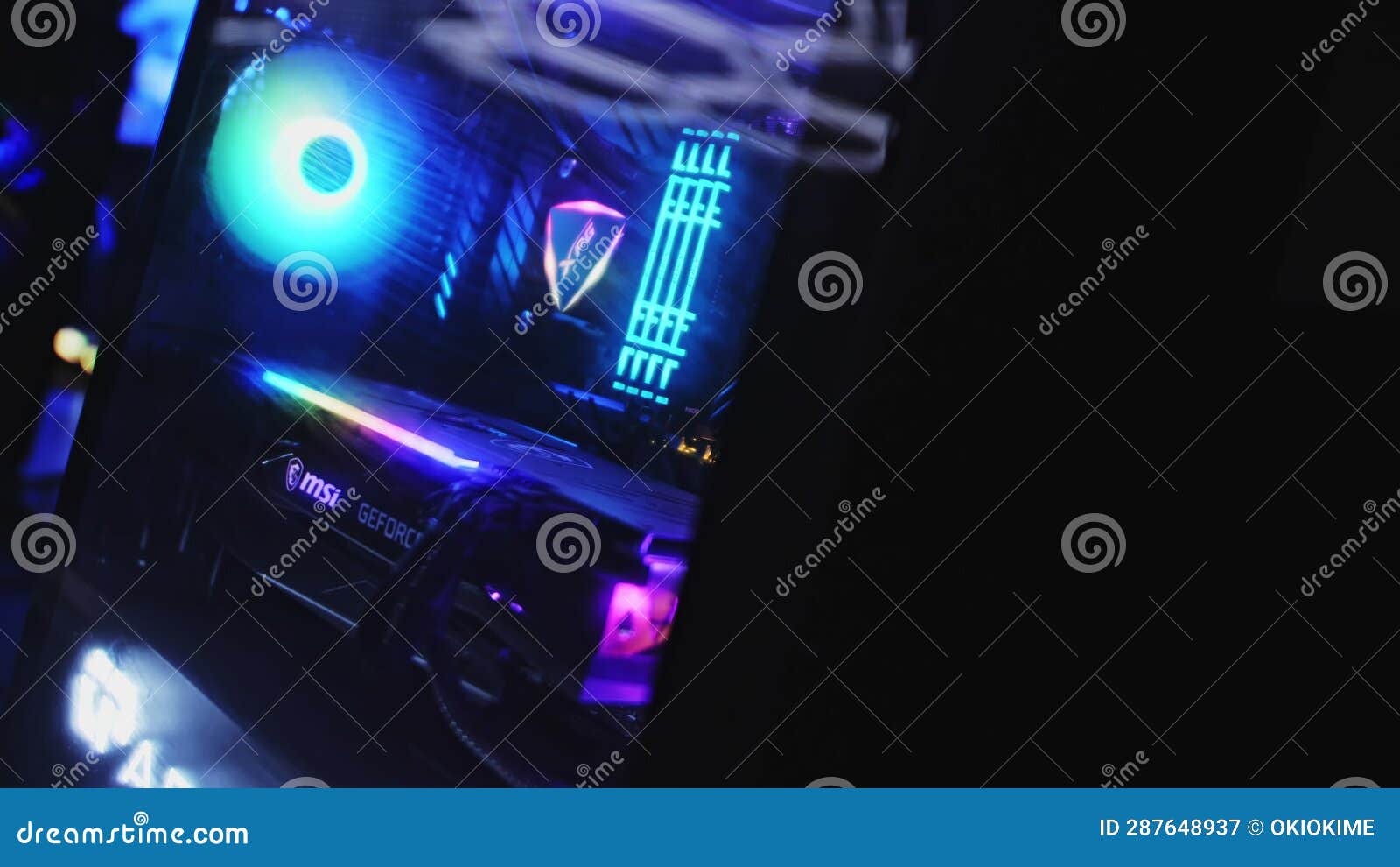 Ventilation in Unit of Computer for Cooling of Processor Stock Video ...