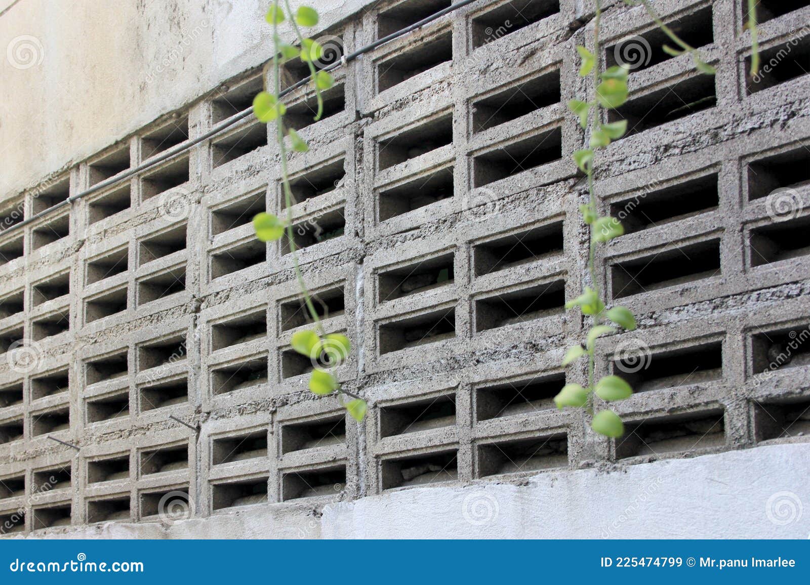 Ventilation Vents in Cement Walls for Cooling the Building Stock Image ...