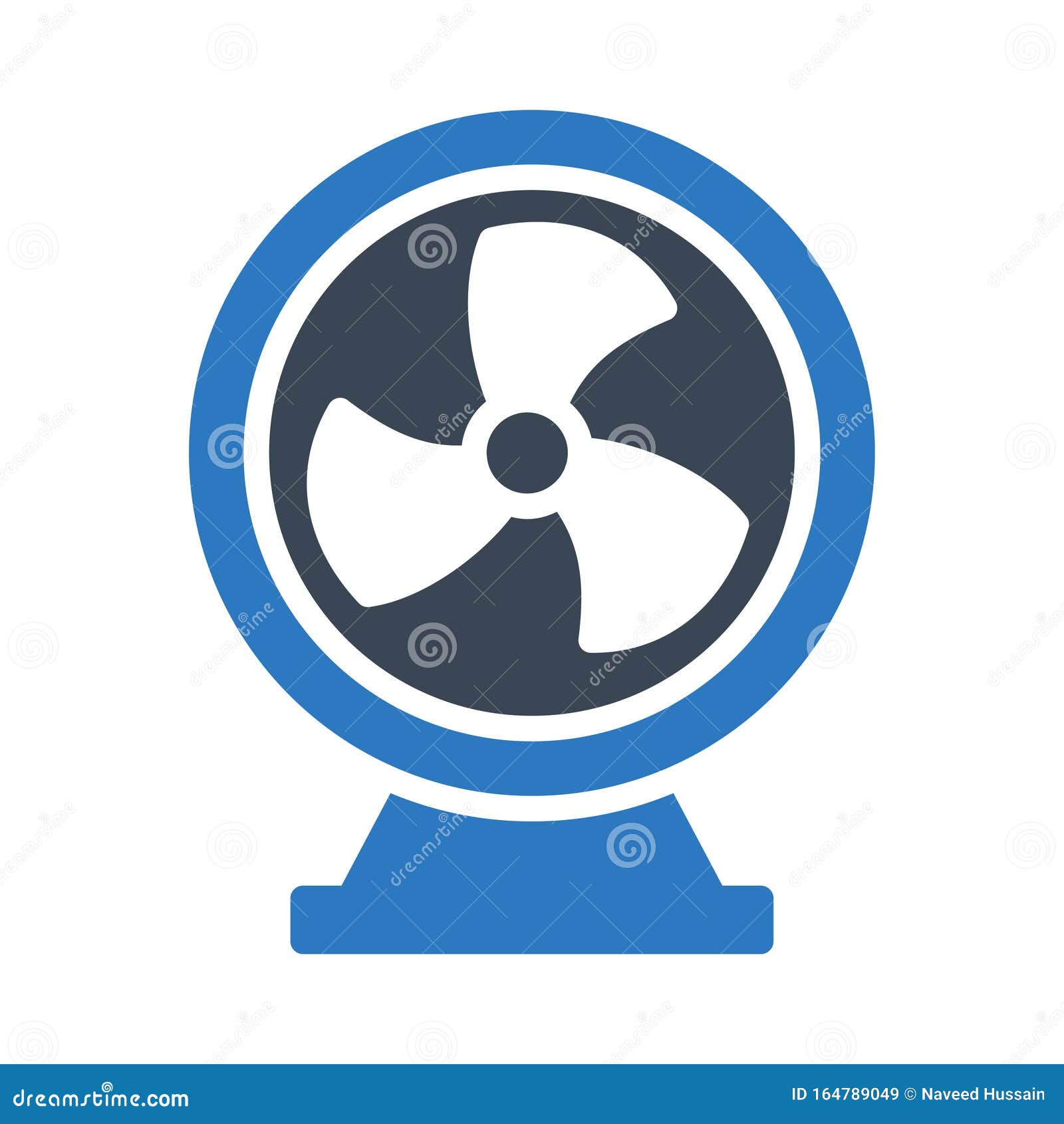Ventilator Glyph Color Icon Stock Illustration - Illustration of rotor ...