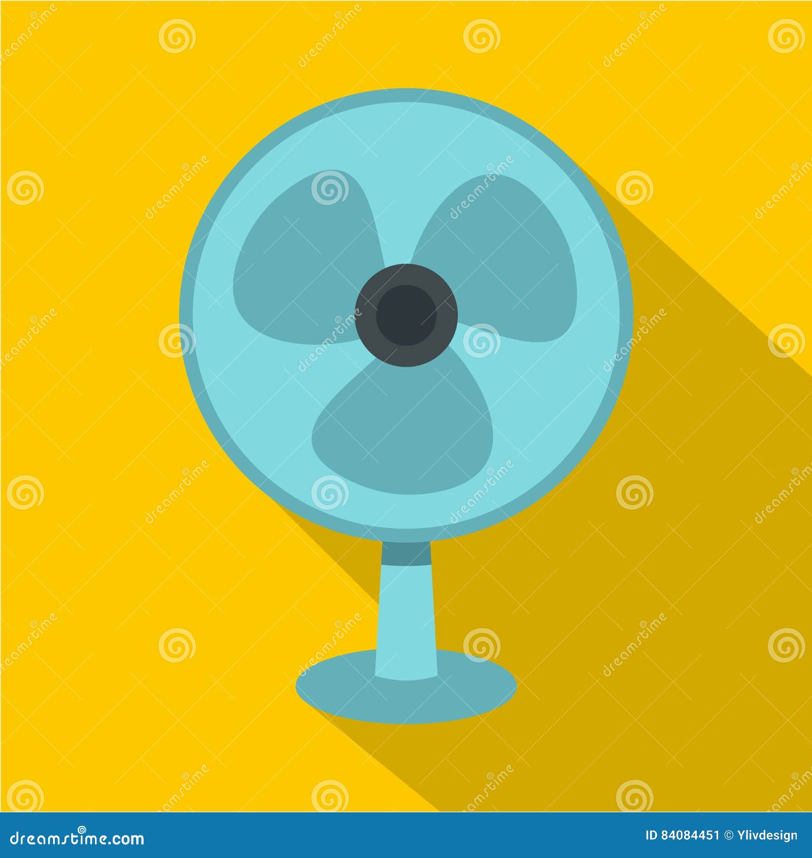 Ventilator Icon, Flat Style Stock Vector - Illustration of flow, ventilator: 84084451