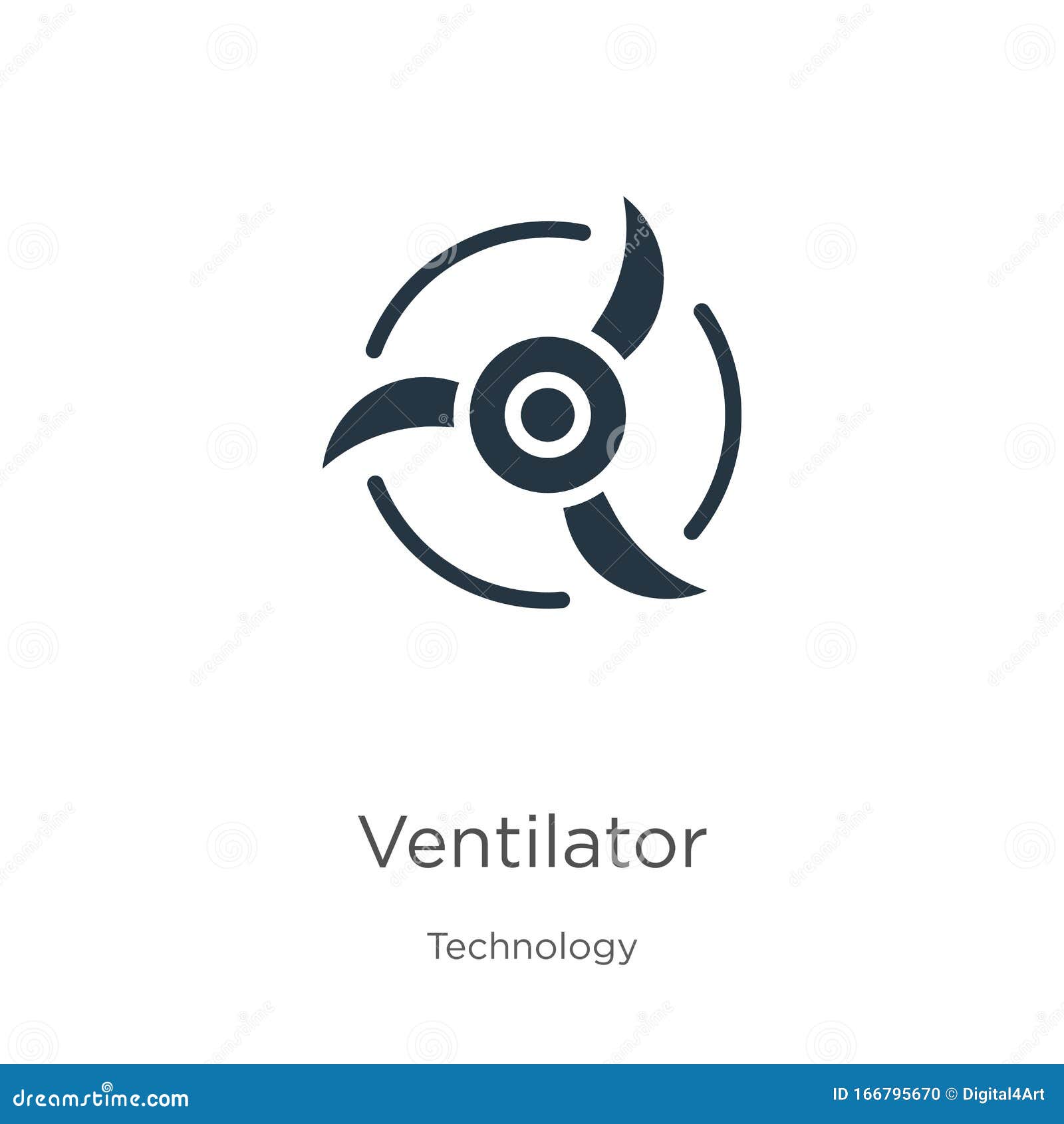 Ventilator Icon Vector. Trendy Flat Ventilator Icon from Technology ...