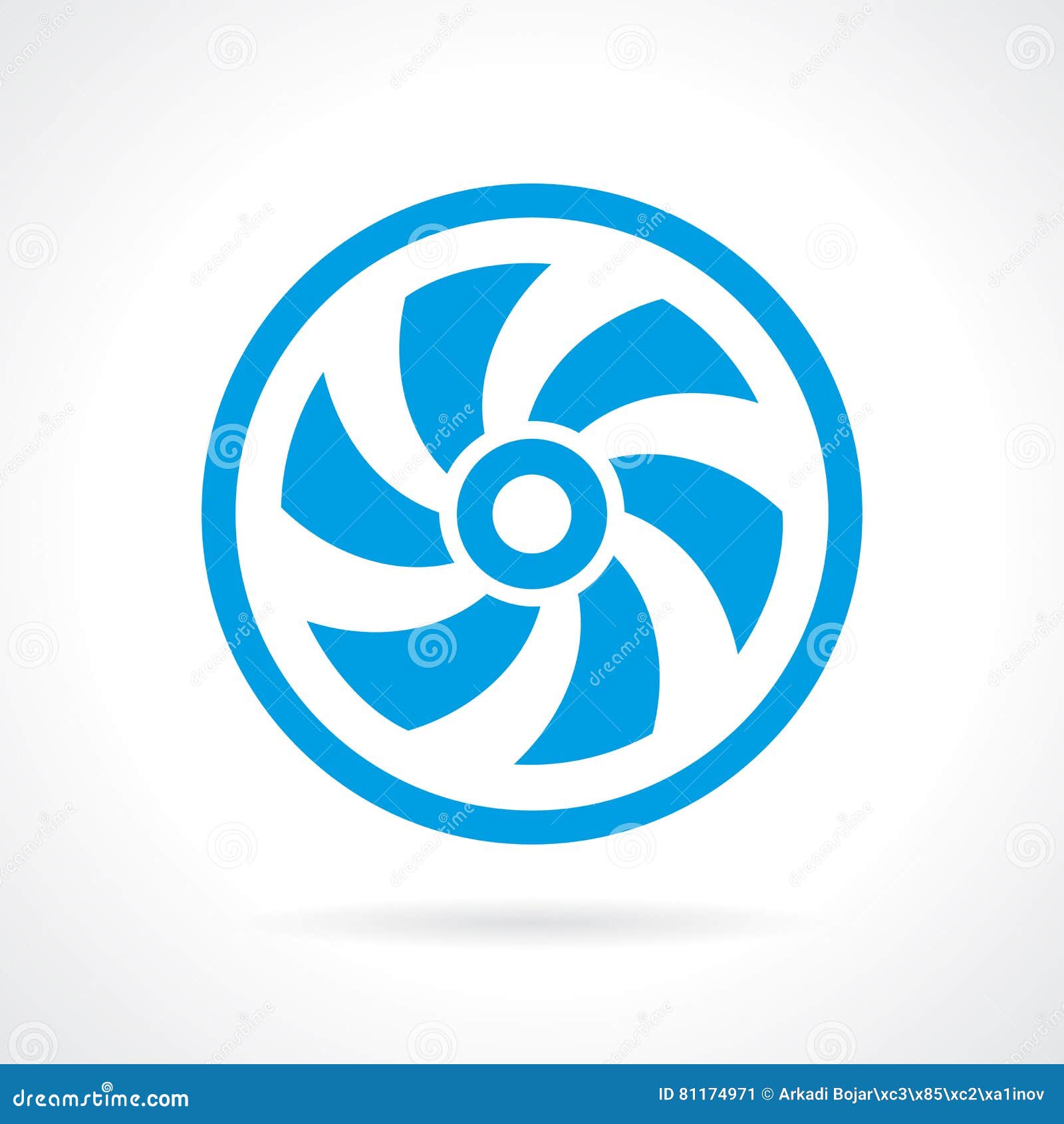 Ventilator vector icon stock vector. Illustration of icon - 81174971