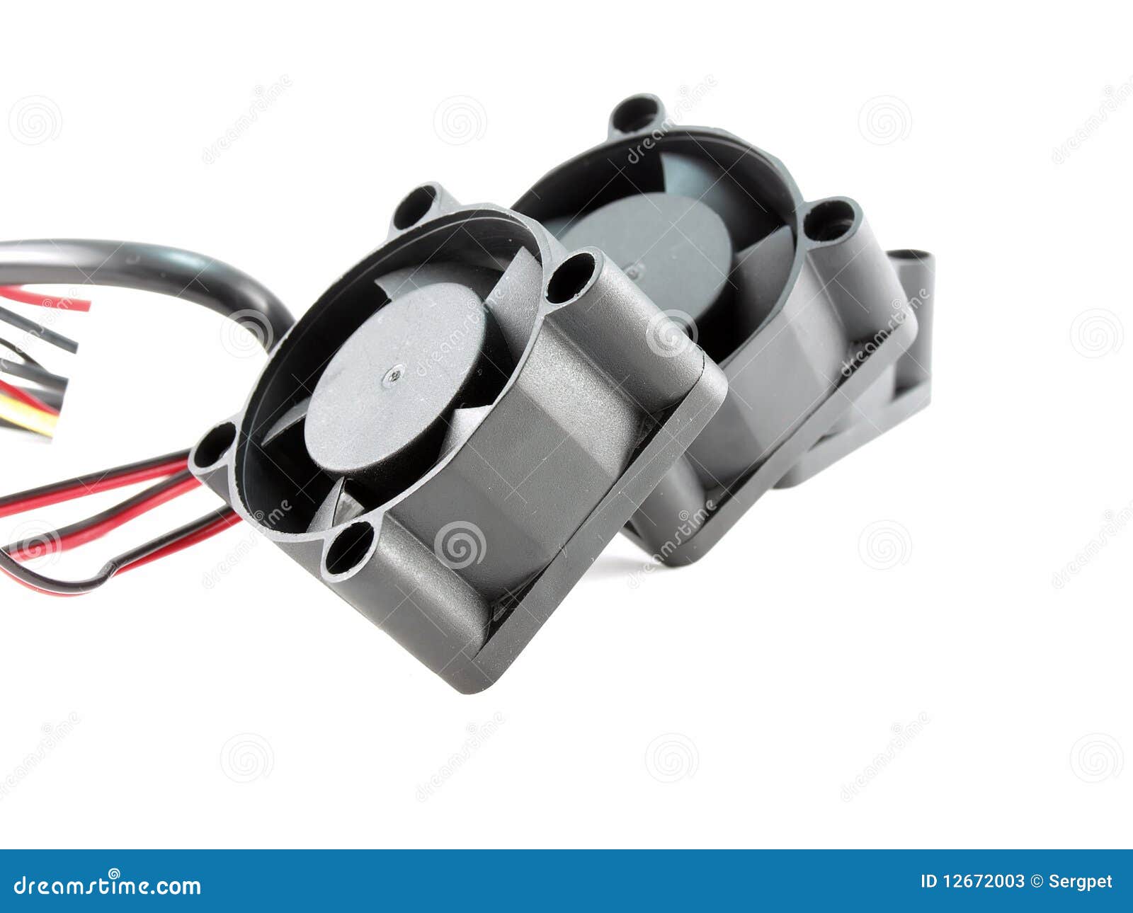 Ventilator voor computer stock afbeelding. Image of technologie - 12672003