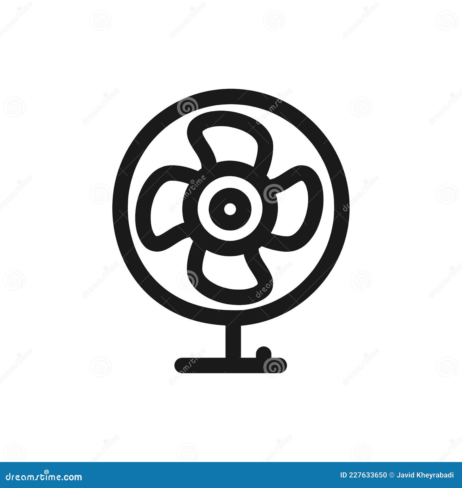 Ventilatorpictogram. Pictogram Ventilatorlijn Vector Illustratie ...