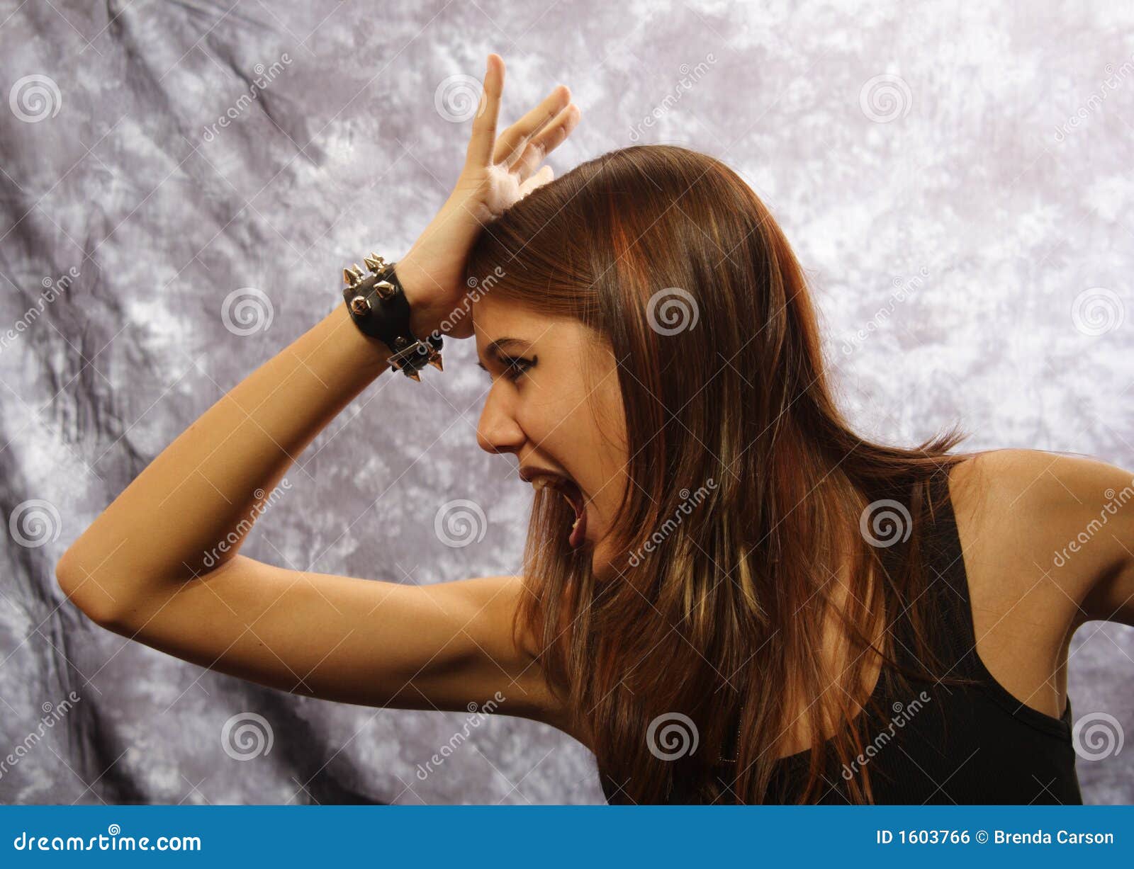 Venting stock photo. Image of race, headaches, girl, rage - 1603766