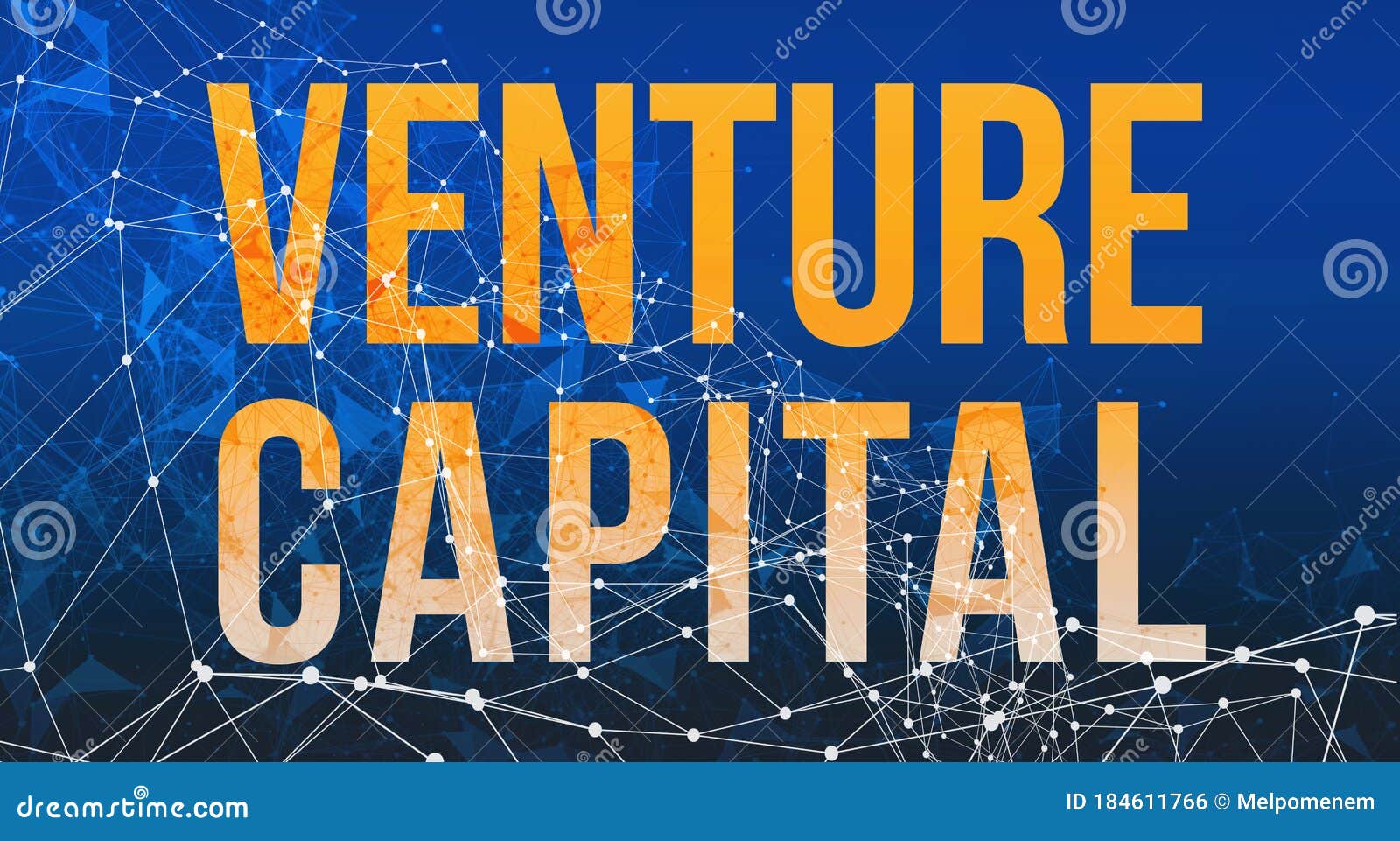 Venture Capital Theme with Abstract Network Lines Stock Illustration ...