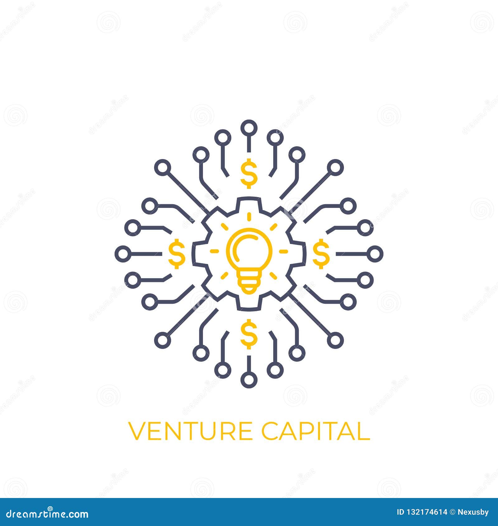 Venture Capital Vector Line Art Stock Vector - Illustration of ...