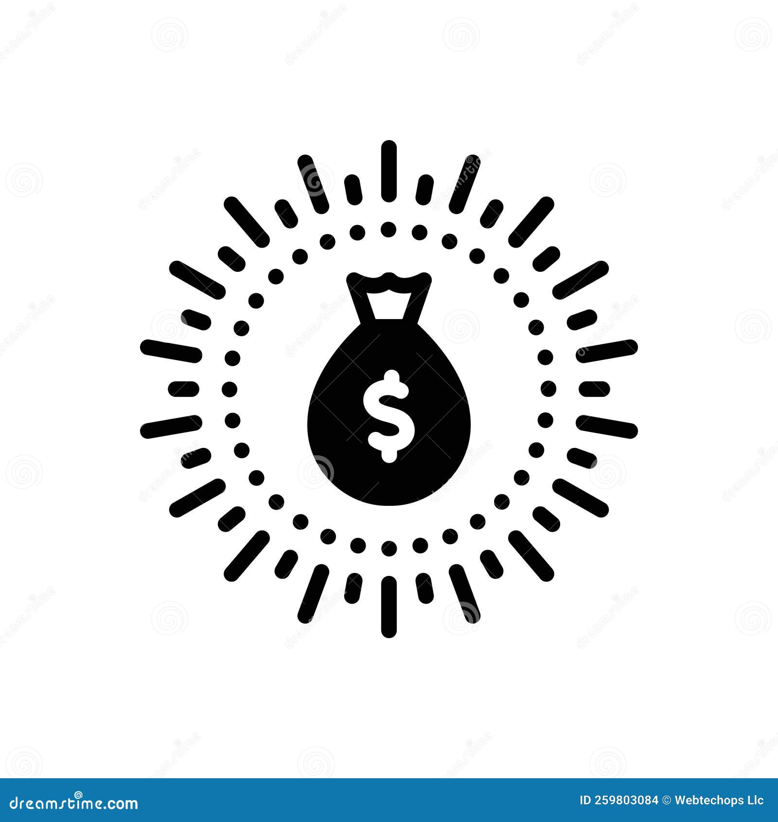 Black Solid Icon for Ventures, Investment and Capital Stock Vector ...