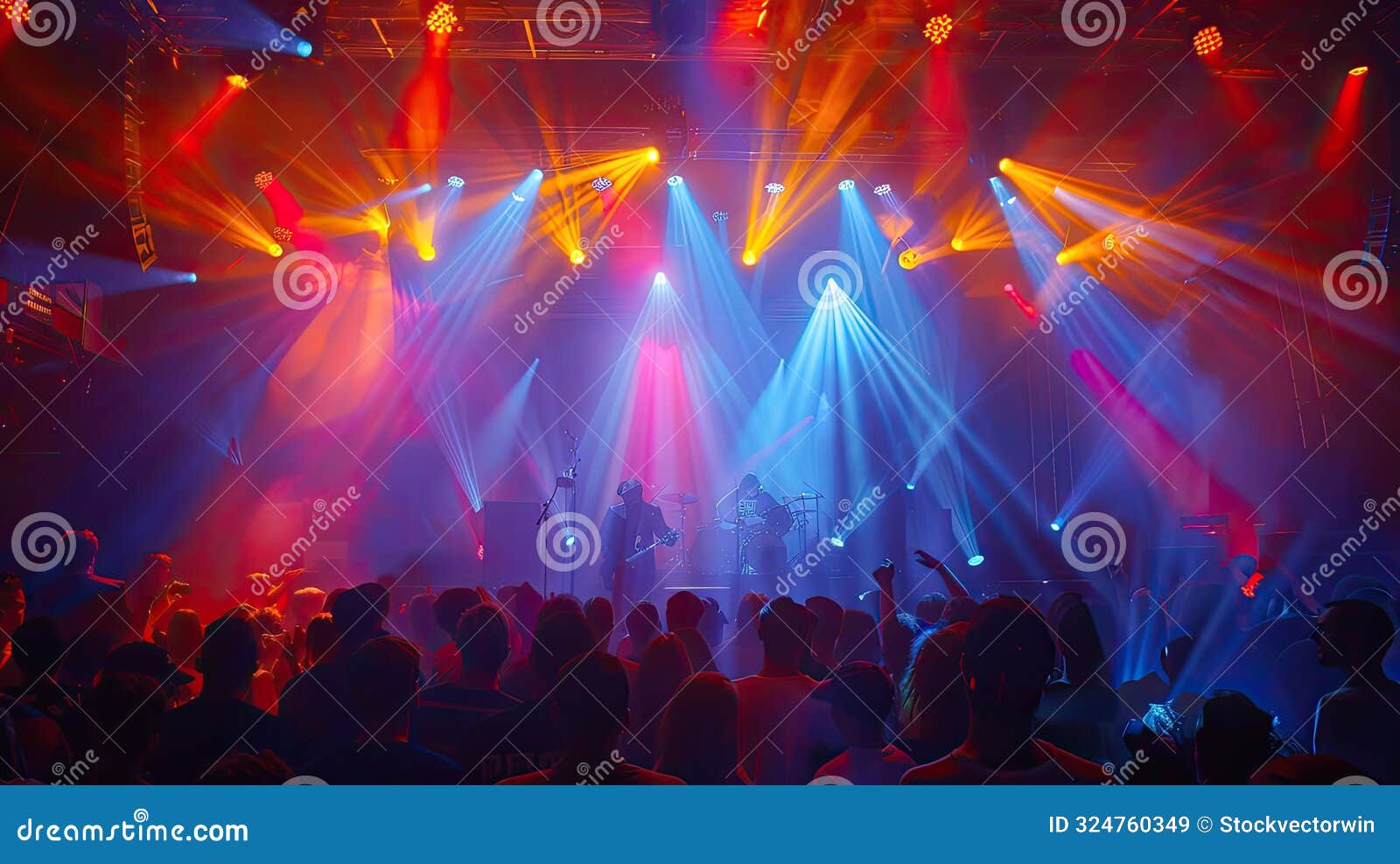 Venue Lighting Truss Royalty-Free Cartoon | CartoonDealer.com #318209681