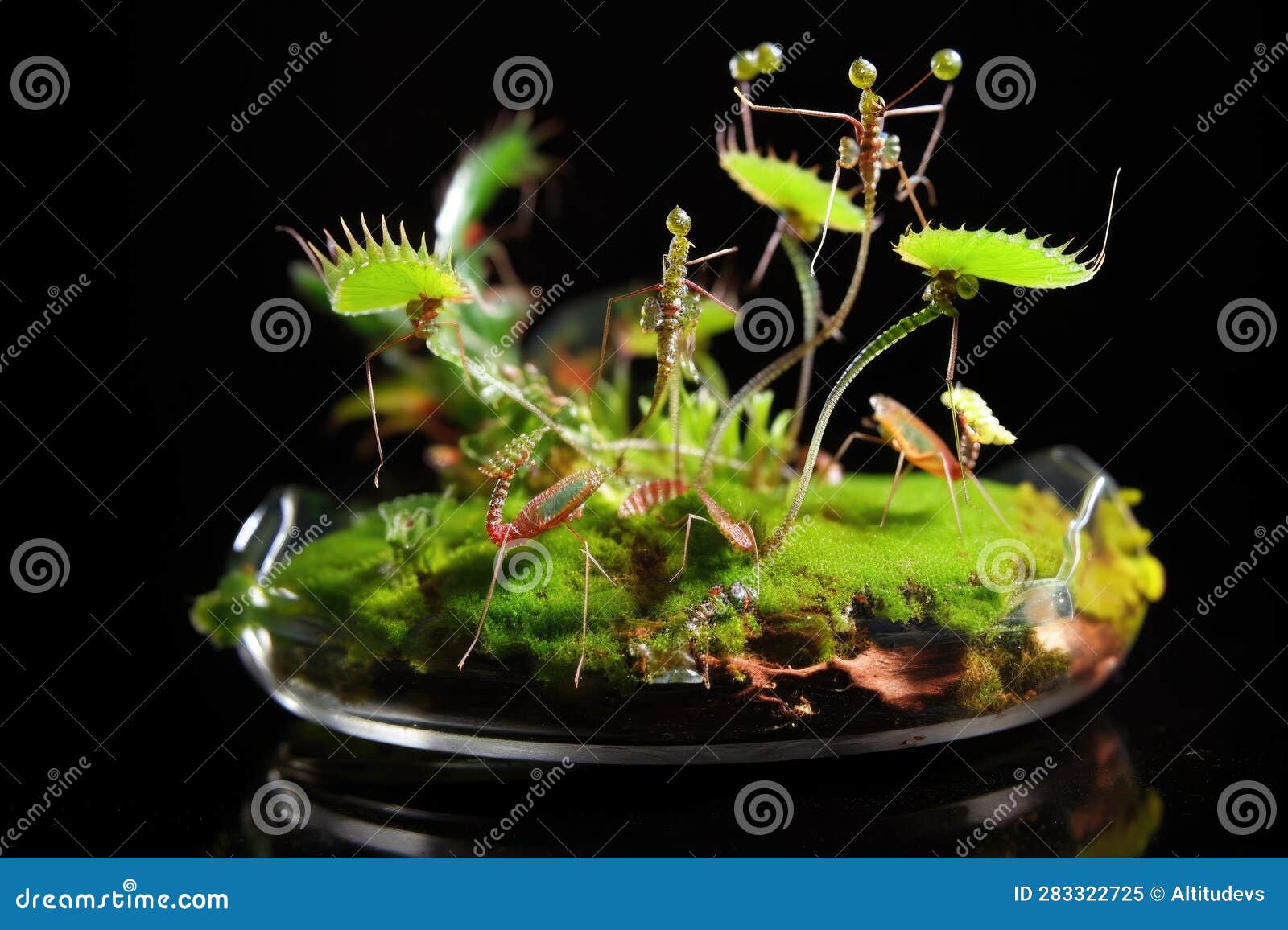 Venus Flytrap in Action, Showcasing Mechanisms of Entrapment Stock ...