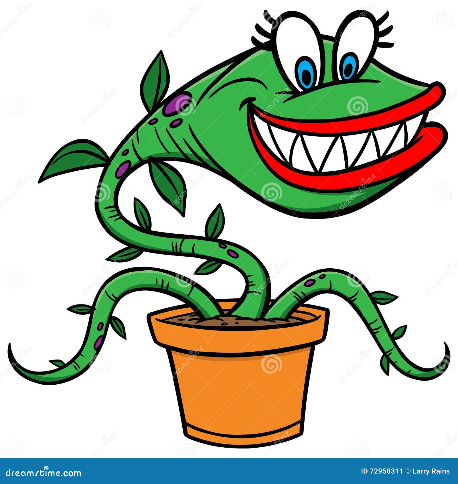Venus Flytrap stock vector. Illustration of flytrap, face - 72950311