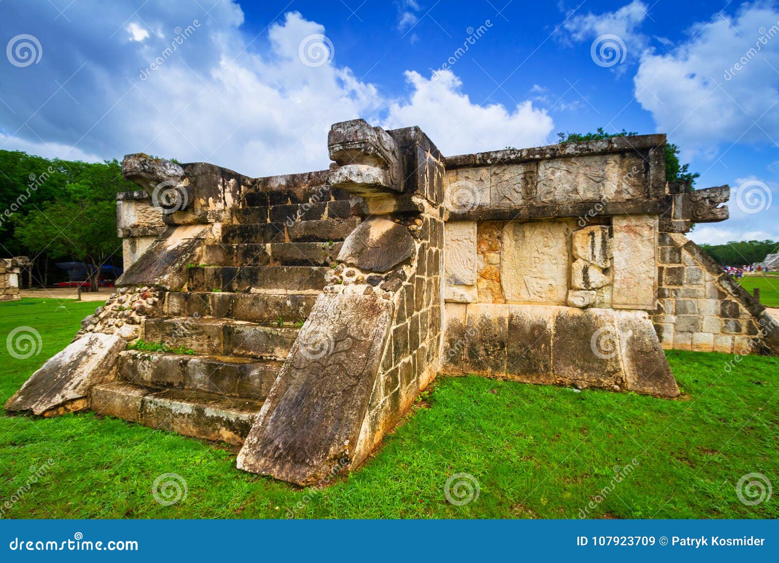 Venus Platform in the Great Plaza of Chichen Itza Stock Image - Image ...