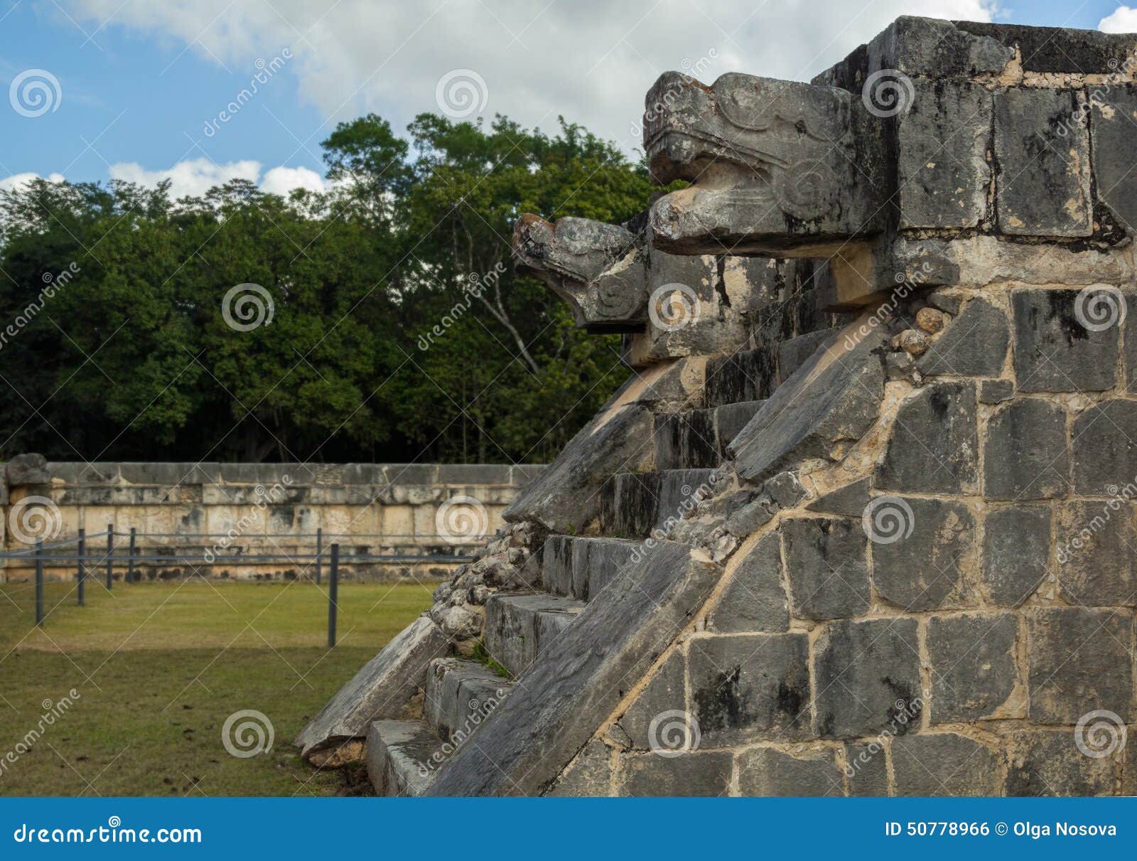 Venus Platform in Mexican Archaeological Sight Chichen Itza Stock Photo ...