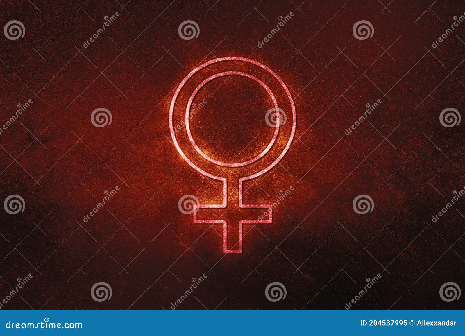 Venus Sign, Planet Venus Symbol Stock Illustration - Illustration of ...