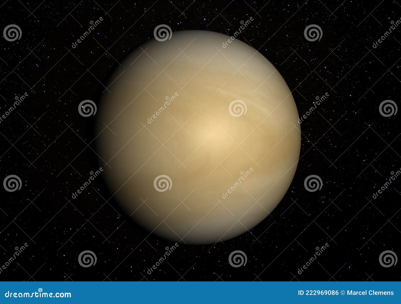 Venus with Stars in the Background Stock Illustration - Illustration of ...
