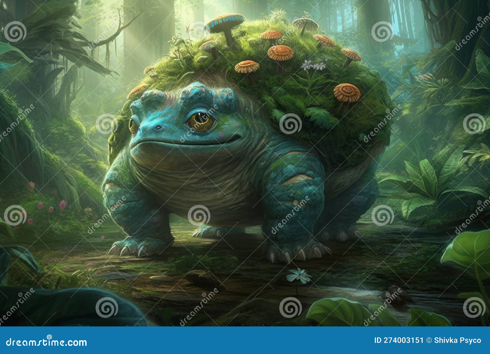 Venusaur Cute Monster Science-fiction Concept Art Generative AI Stock ...