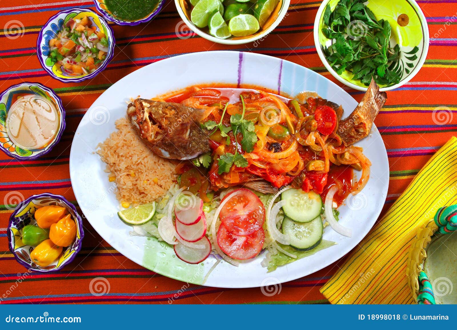 Veracruzana Style Fish Mexican Seafood Stock Photo - Image of gourmet ...
