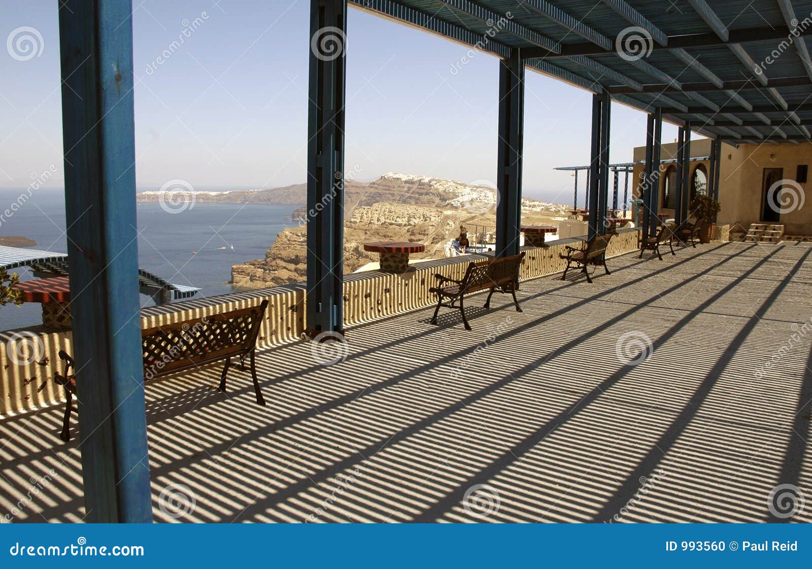 Veranda Mediterranean stock photo. Image of mediterranean - 993560