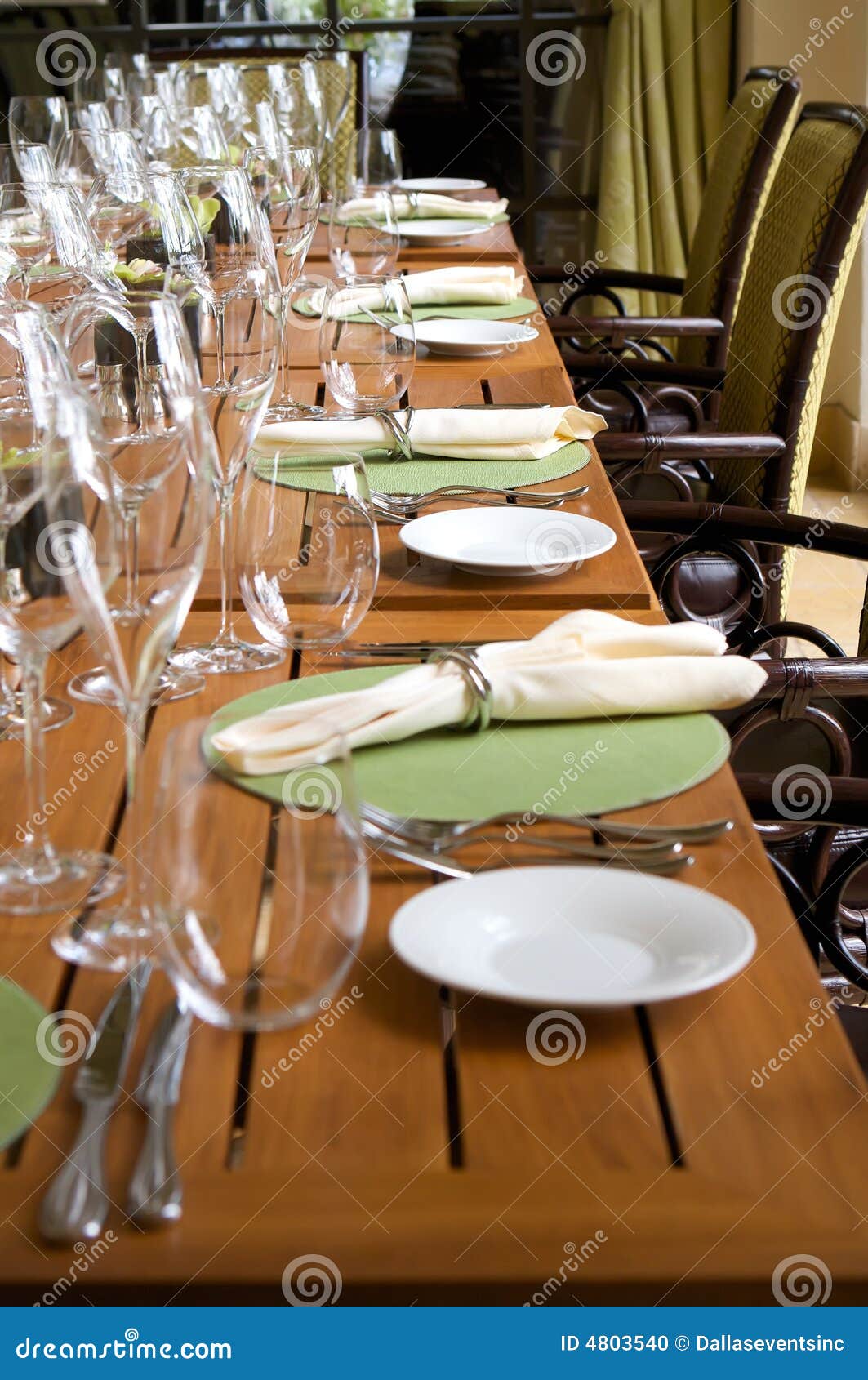 Veranda Restaurant Seating Area Table Setting Stock Photo - Image of ...