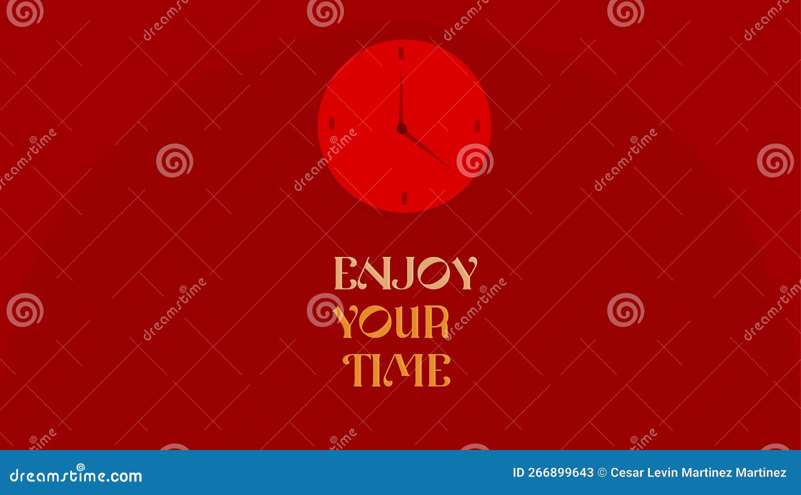 Enjoy your time stock illustration. Illustration of amazing - 266899643