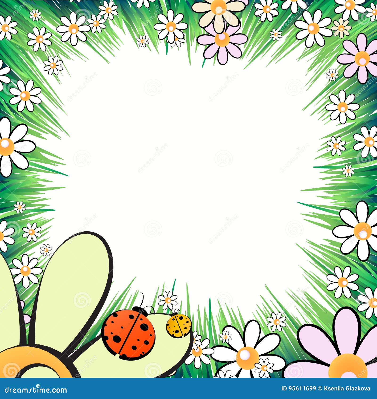 Verano Del Marco De La Foto Vector Ilustración del Vector - Ilustración ...