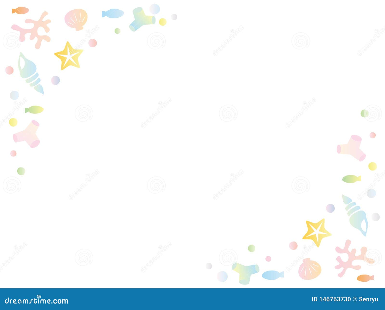 Verano frame1 ilustración del vector. Ilustración de estrella - 146763730