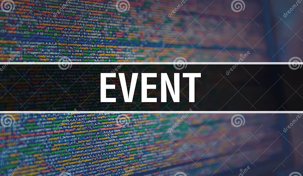 Veranstaltung Mit Digitalem Binary Code Abstrakter Hintergrund Mit ...